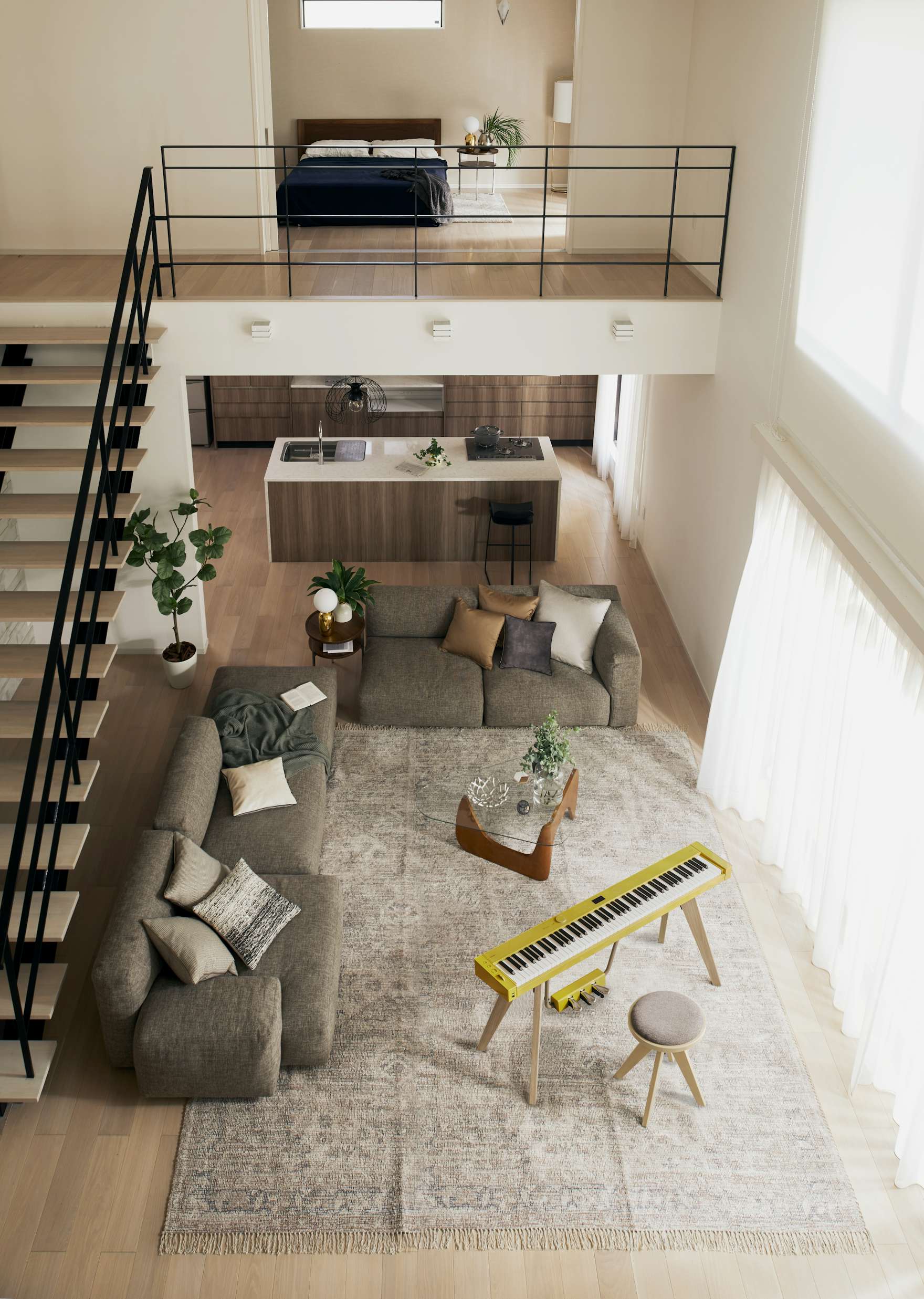 Photo 1 of 8 in How a Perfectly Placed Piano Can Bring Harmony to Your ...