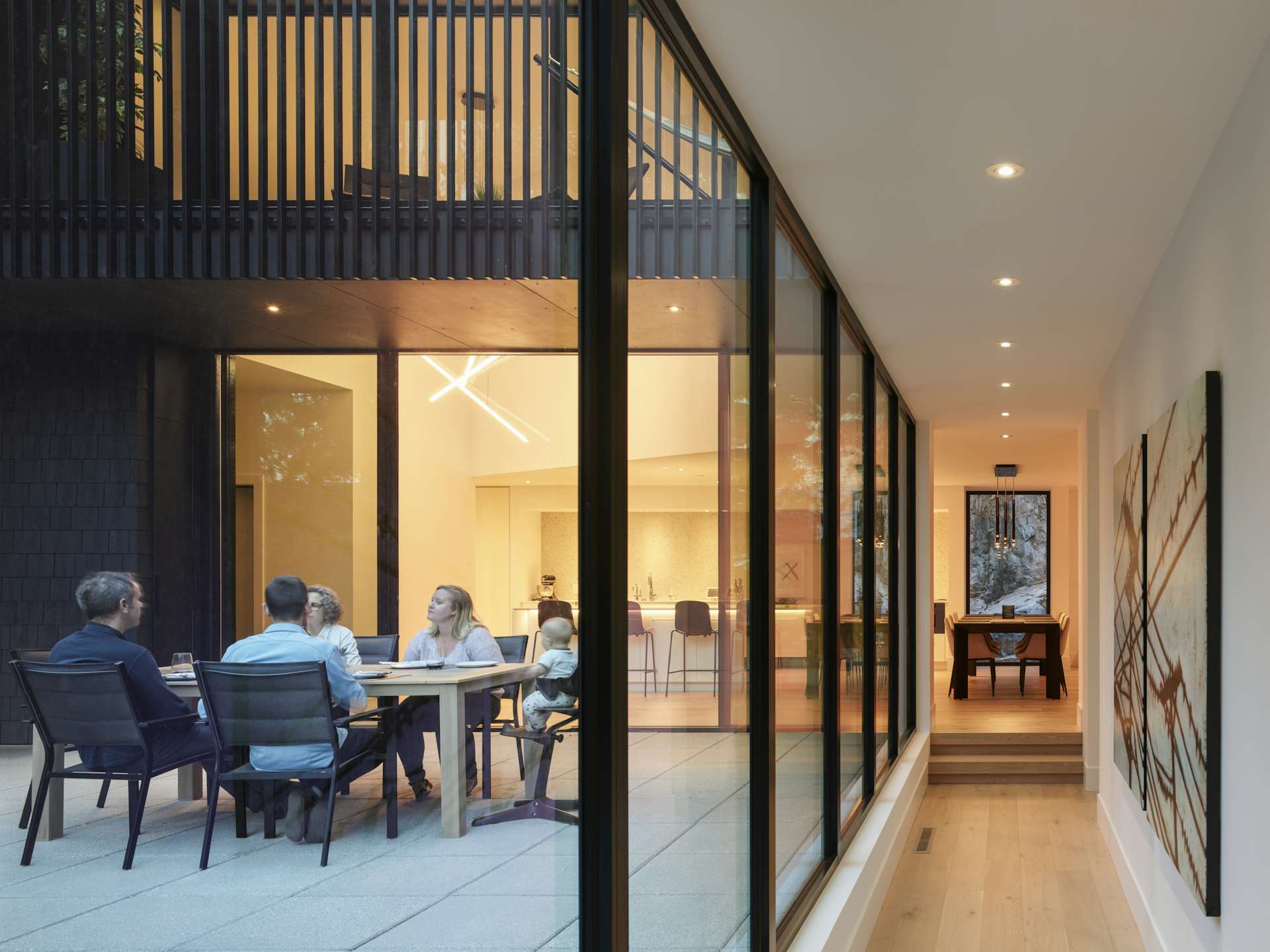 Photo 4 of 7 in This V-Shaped House’s Front Courtyard Opens Up to the ...