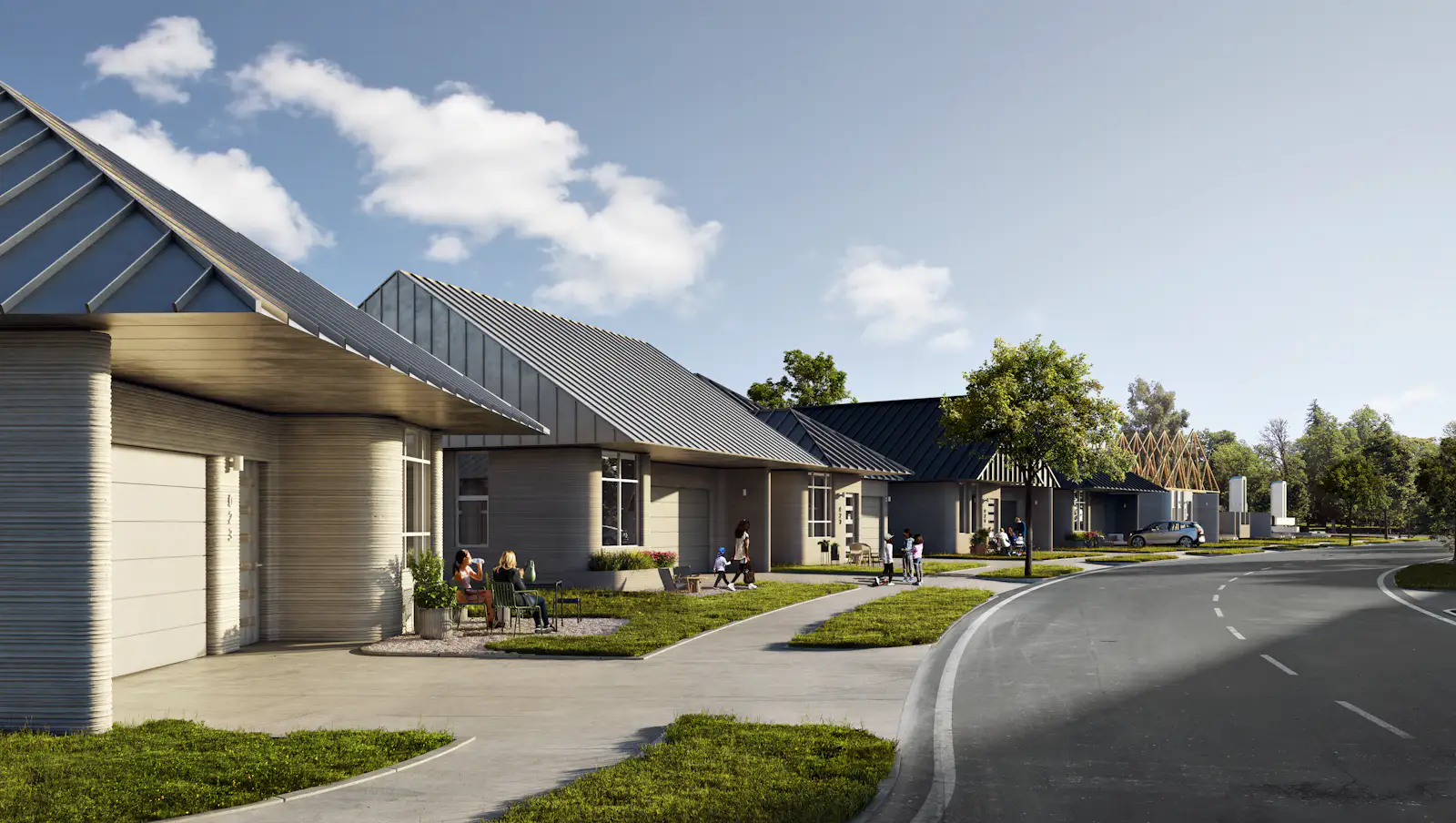 Photo 1 of 3 in Icon’s Massive Neighborhood of 3D-Printed Homes in ...