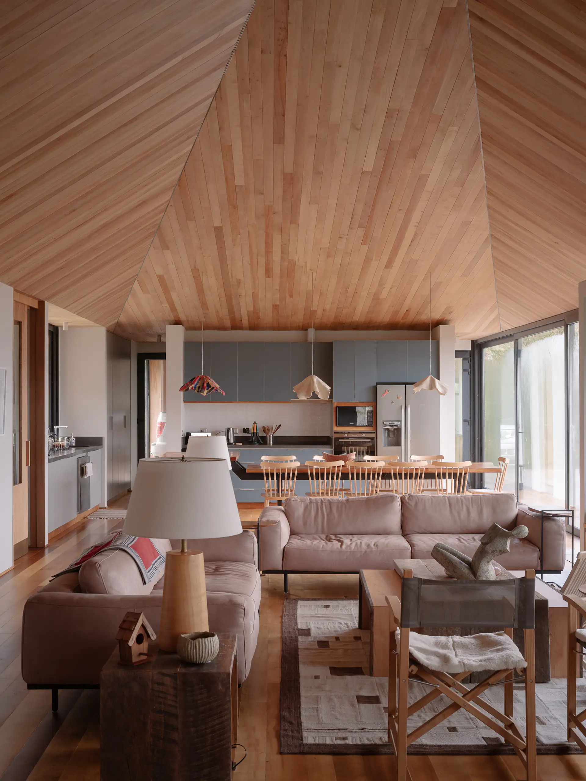 Photos from A T-Shaped Cabin Hugs a Forested Hillside in Chile - Dwell