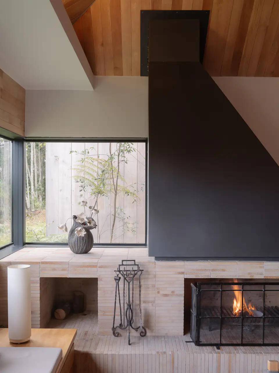 Photo 13 of 17 in A T-Shaped Cabin Hugs a Forested Hillside in Chile ...