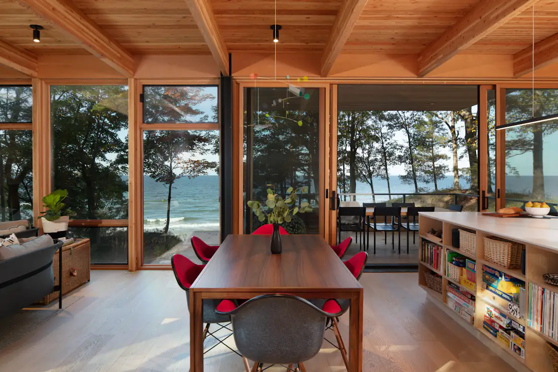 Photo 6 of 14 in A Floating Living Room Sets a Family’s Lake Michigan ...