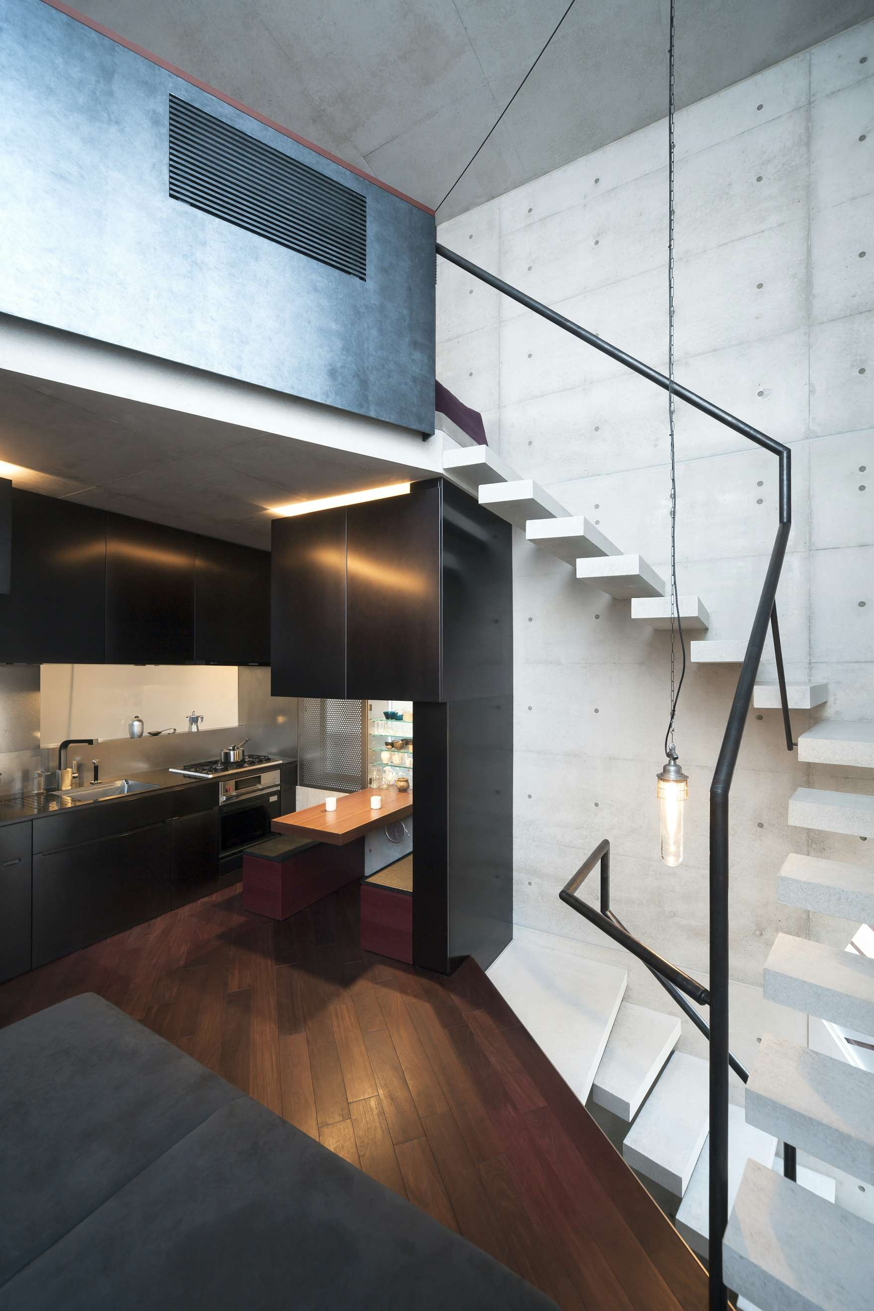 Photo 6 of 15 in A Concrete Micro House in Japan Works All the Angles ...