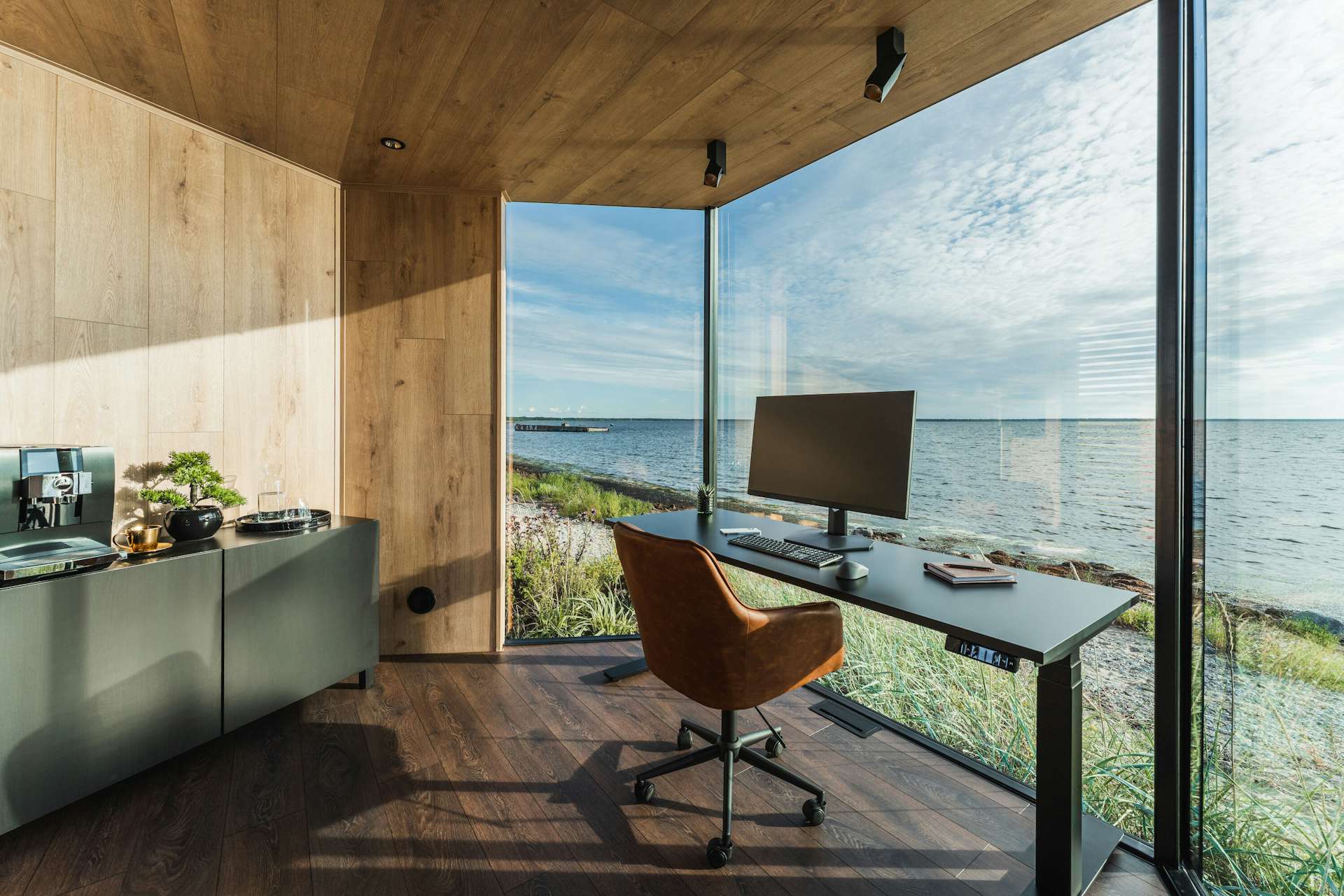 Photo 3 of 9 in This $32K Backyard Prefab Office Features Walls of ...