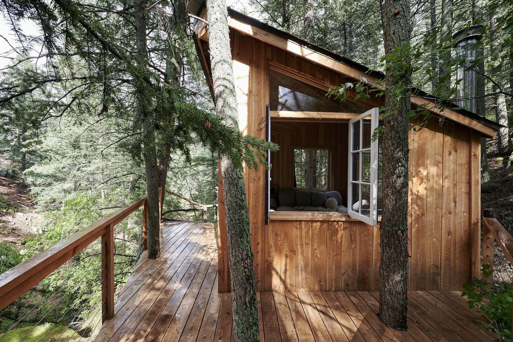 Photo 12 of 13 in A Family Builds a Fairy-Tale Tree House in the Woods ...