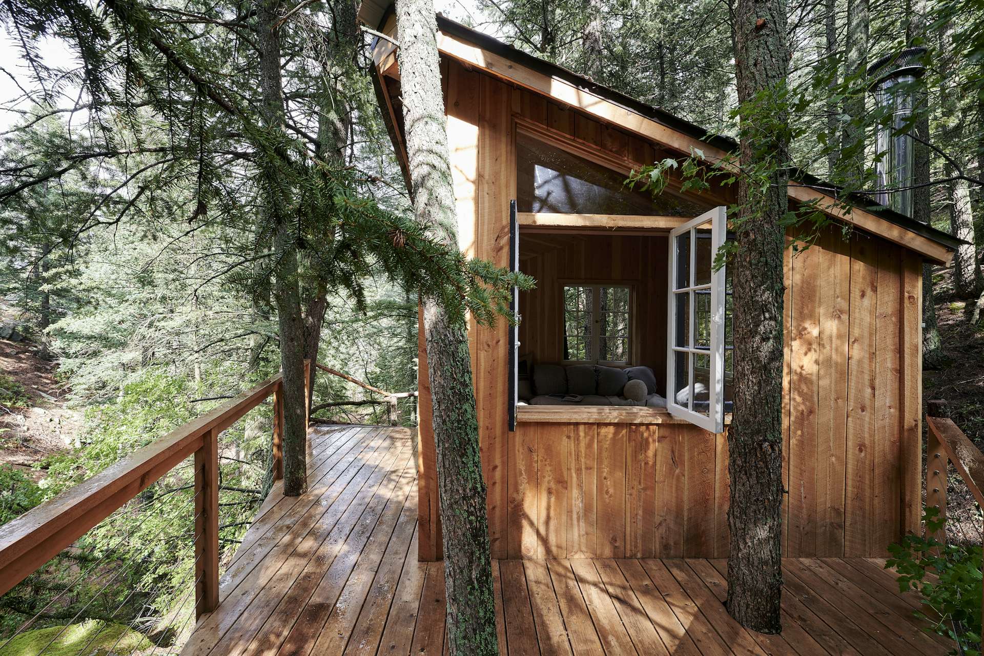 Photo 12 of 13 in A Family Builds a Fairy-Tale Tree House in the Woods ...