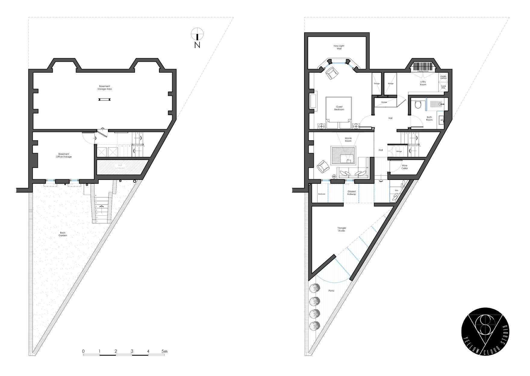 Photo 10 of 11 in A Crafty Triangular Addition Carves Out Office Space ...