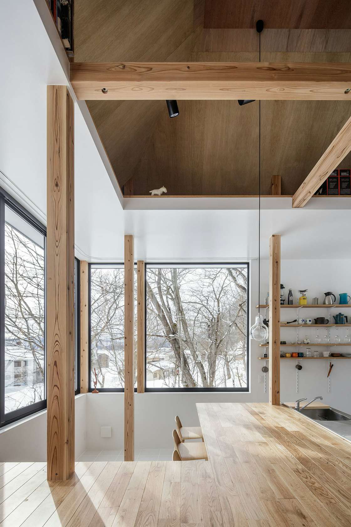 Photo 8 of 13 in Playful Platforms Revamp This Japanese Lake House Into ...