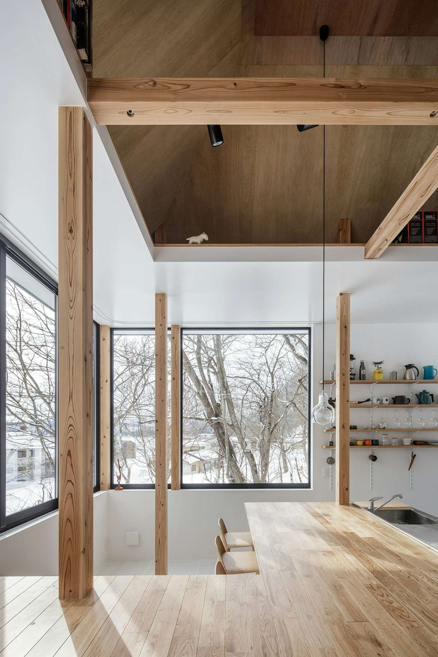 Photo 8 of 13 in Playful Platforms Revamp This Japanese Lake House Into ...