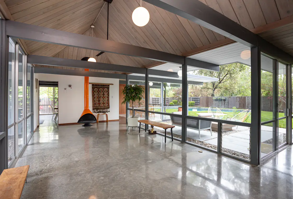 Photo 5 of 19 in A Sunny Super Eichler With a Backyard Pool Lists for ...
