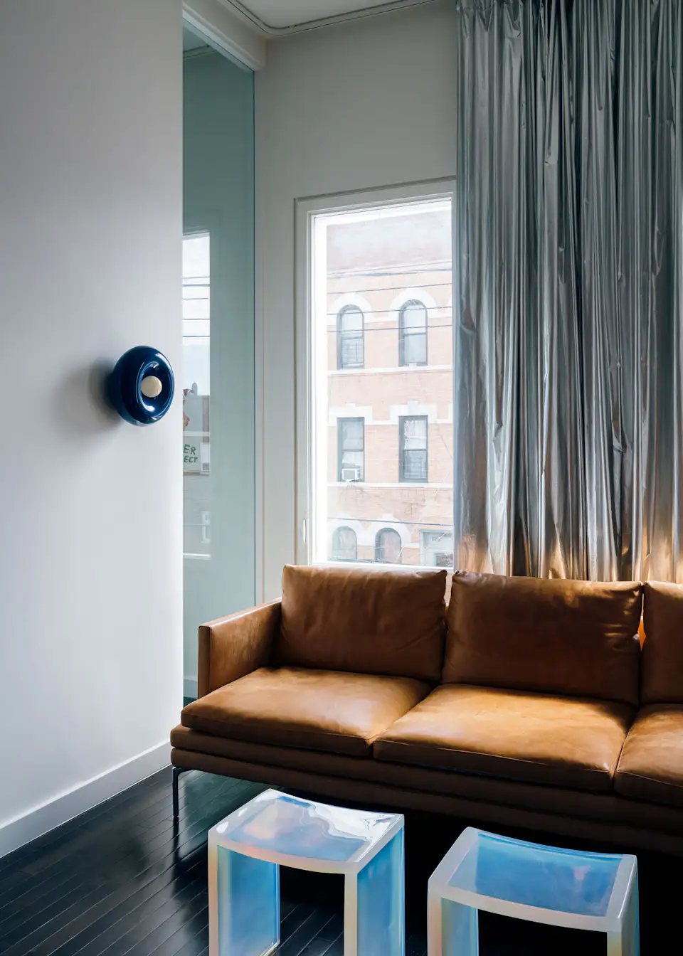 An All-Blue House in Bushwick Brings Big Color to the Neighborhood - Dwell