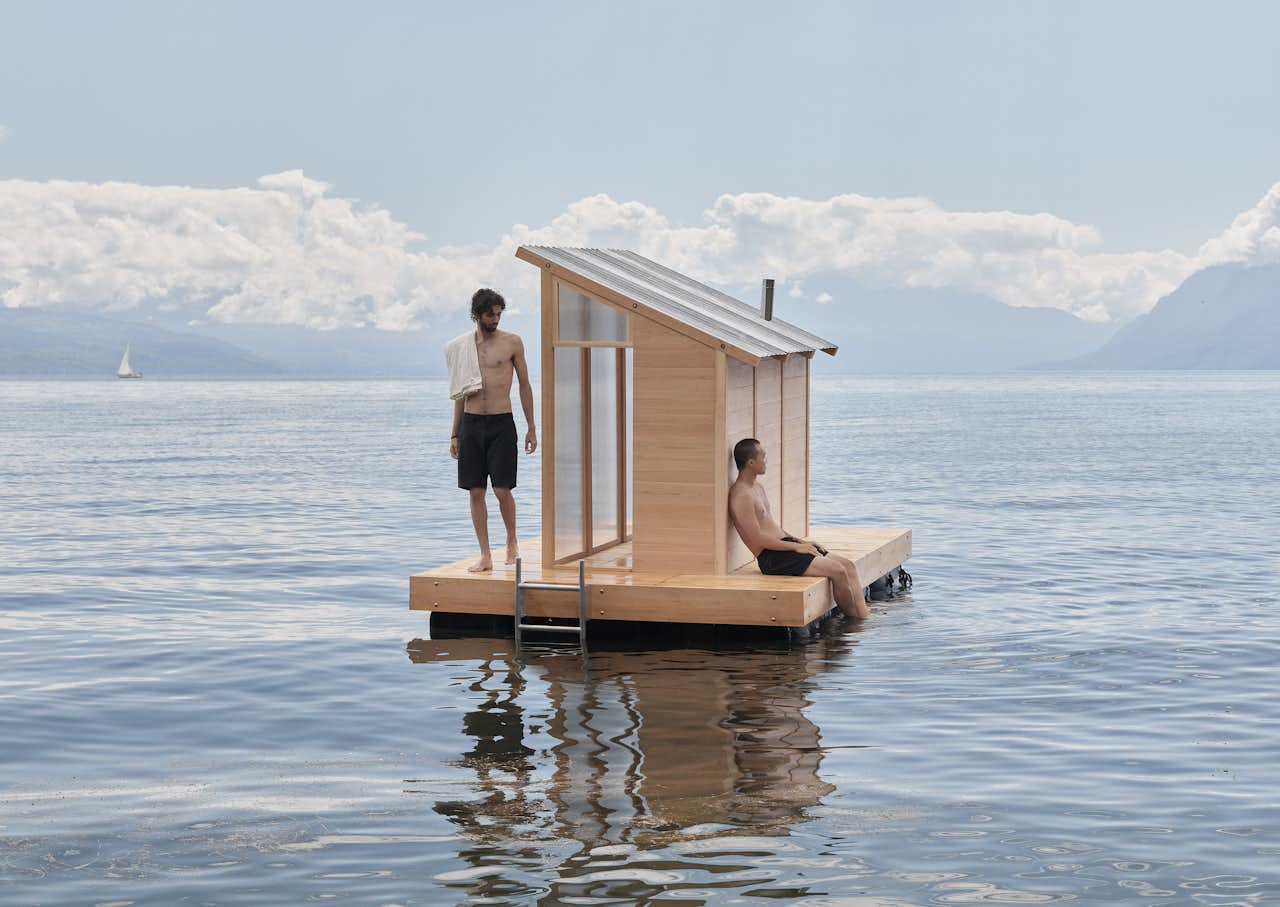 This Floating Sauna in Switzerland Lets You Steam, Plunge, and Repeat ...