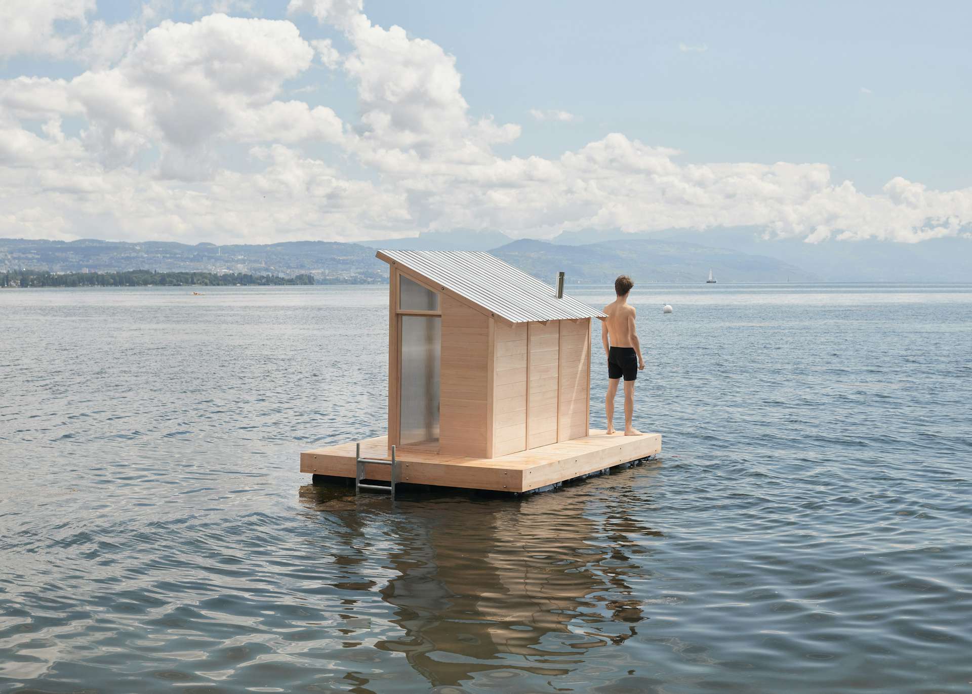 This Floating Sauna in Switzerland Lets You Steam, Plunge, and Repeat ...