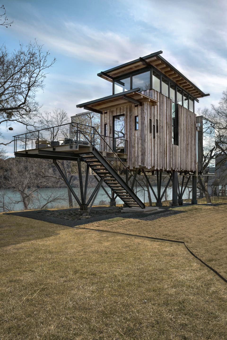 Photo 3 of 14 in This Prefab Tree House Was Inspired by a Young Girl’s ...