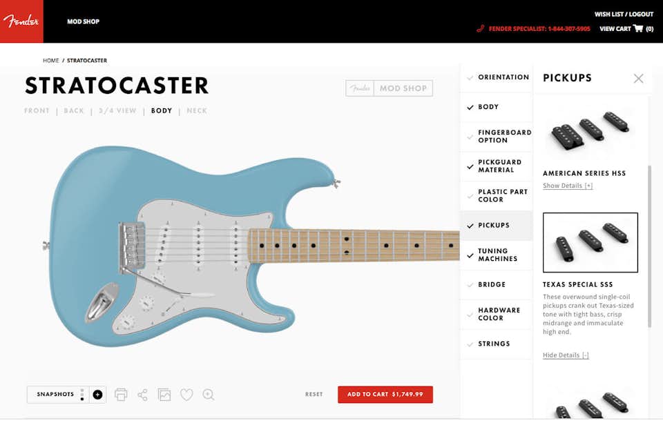 Fender's Mod Shop Lets You Build Your Own Modern Classic - Dwell