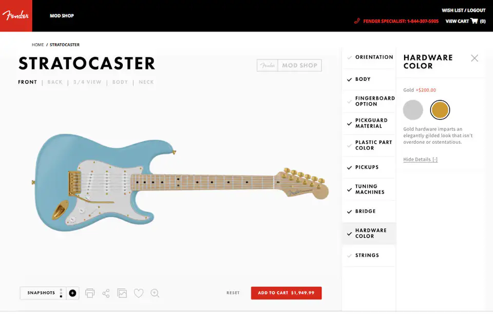 Fender's Mod Shop Lets You Build Your Own Modern Classic - Dwell