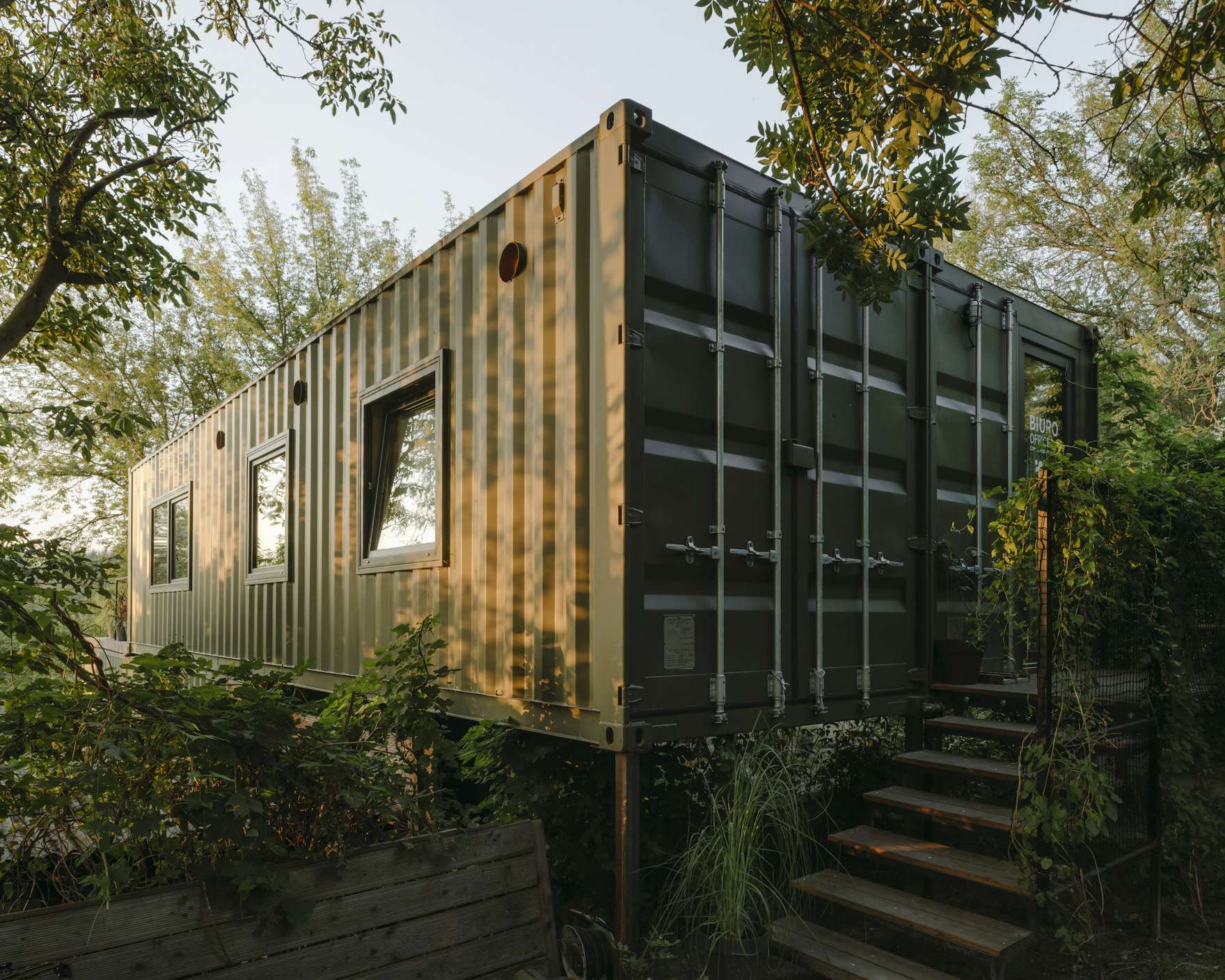 Photo 1 of 14 in Two Shipping Containers Form a Cozy Live/Work Cabin in ...