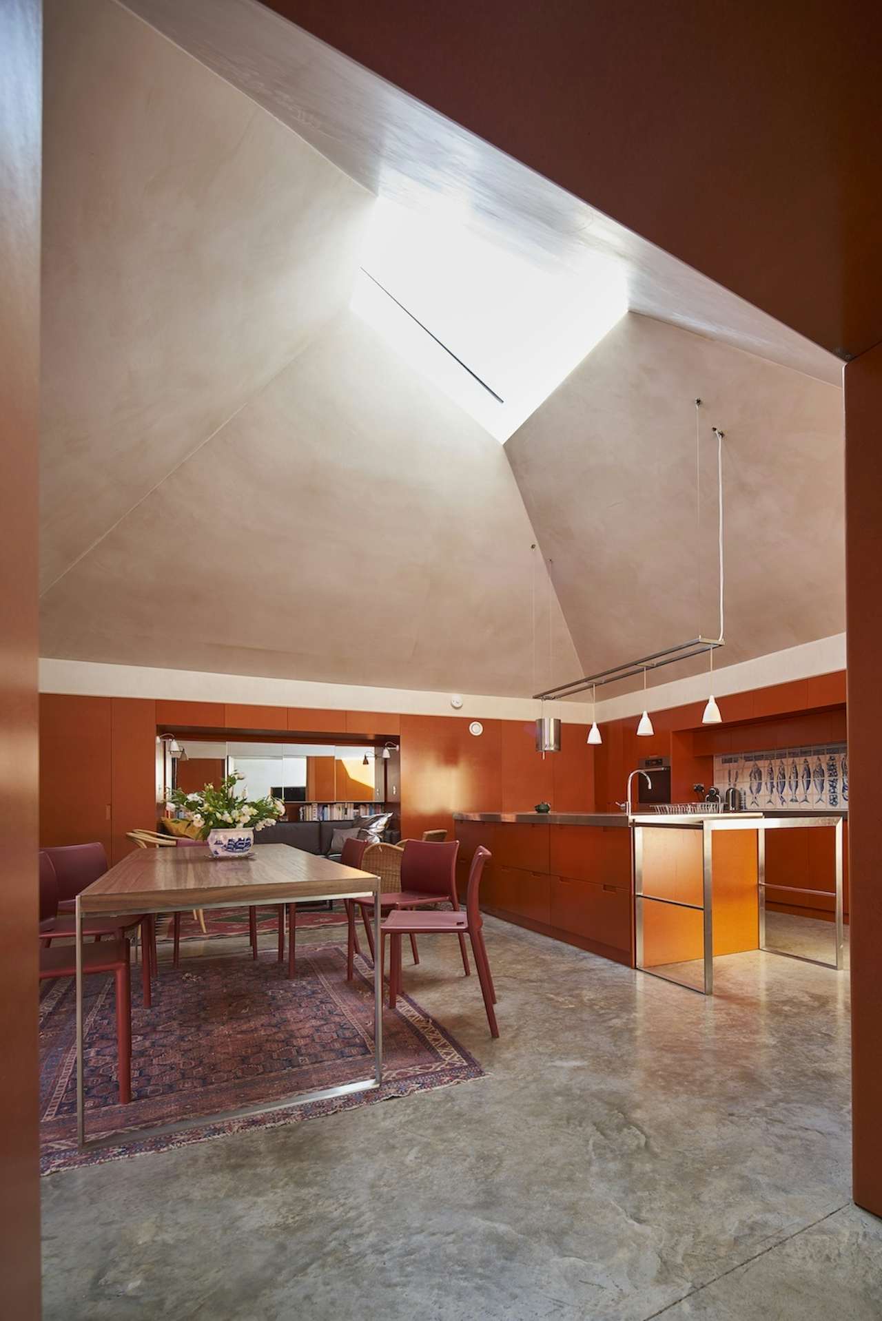 Red Tin House That Makes the Most of Space and Light - Dwell