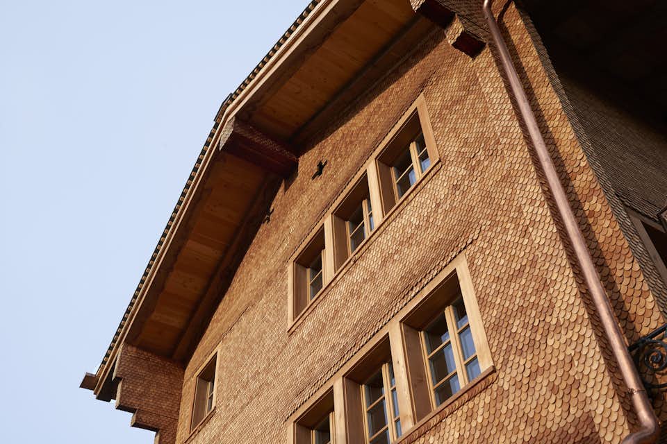 Photo 2 of 13 in A Renovated Pagan House in the Swiss Alps Puts Guests ...