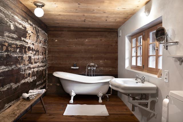 Photo 12 of 13 in A Renovated Pagan House in the Swiss Alps Puts Guests ...