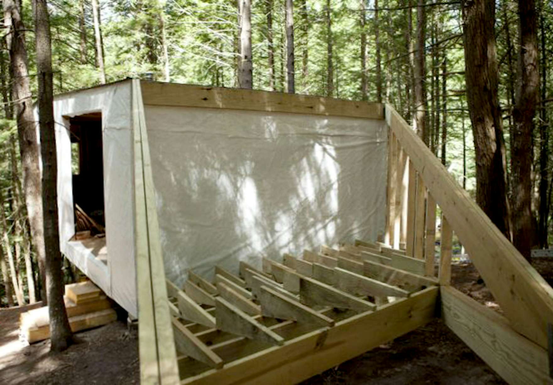 Photo 8 of 18 in A Group of Friends Build an Off-Grid Tree House in New ...