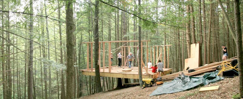 Photo 14 of 18 in A Group of Friends Build an Off-Grid Tree House in New York for $20K - Dwell
