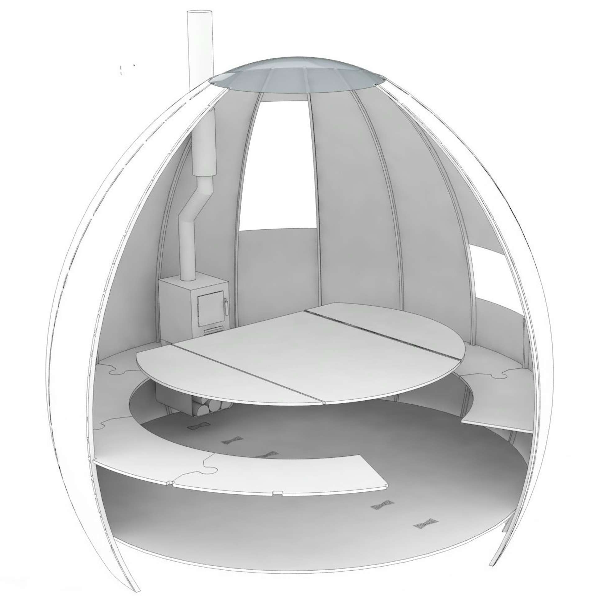 Photo 12 of 16 in You Can Buy Your Very Own Prefabricated Escape Pod ...