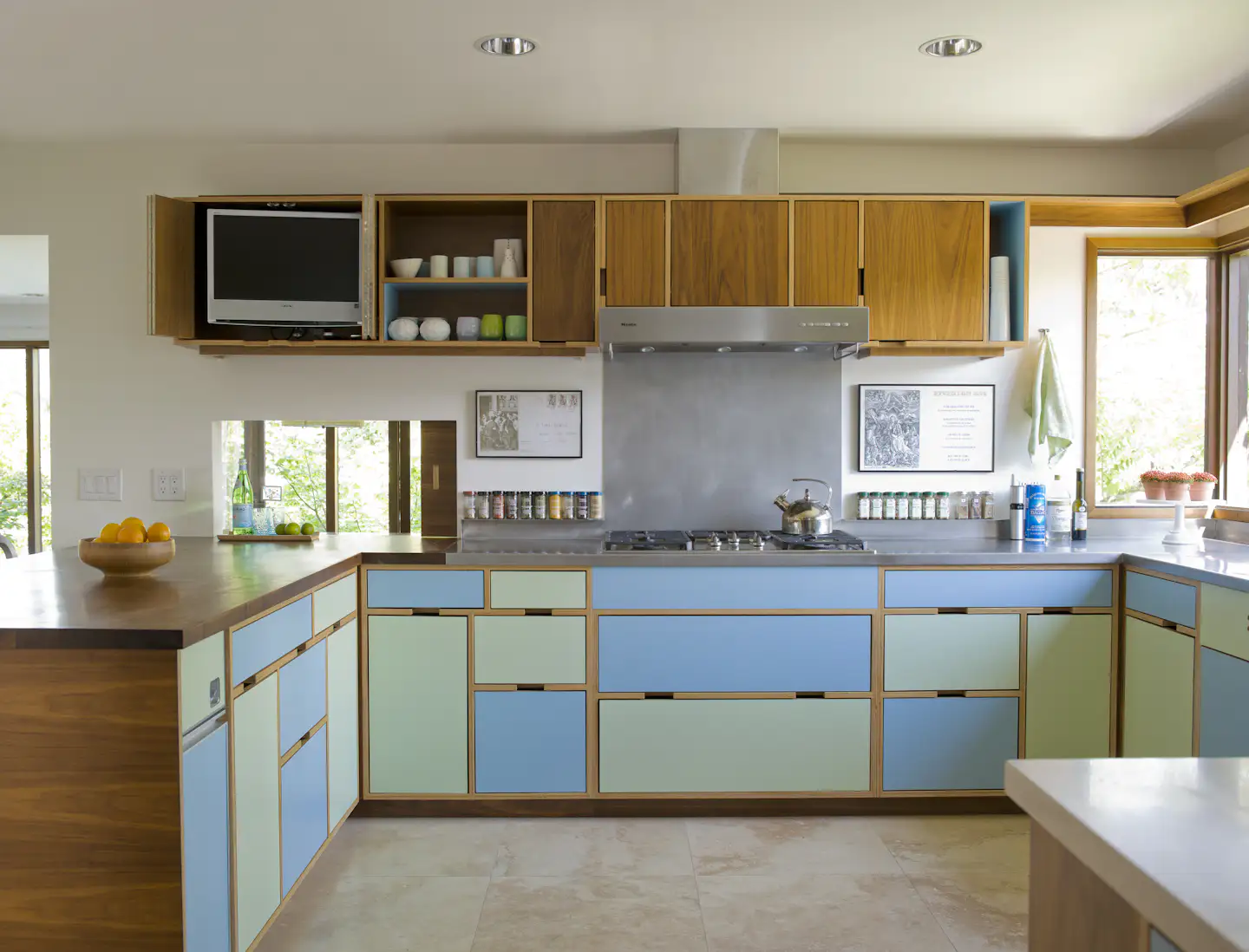 17 Kitchens That Go Bold With Pastels - Dwell