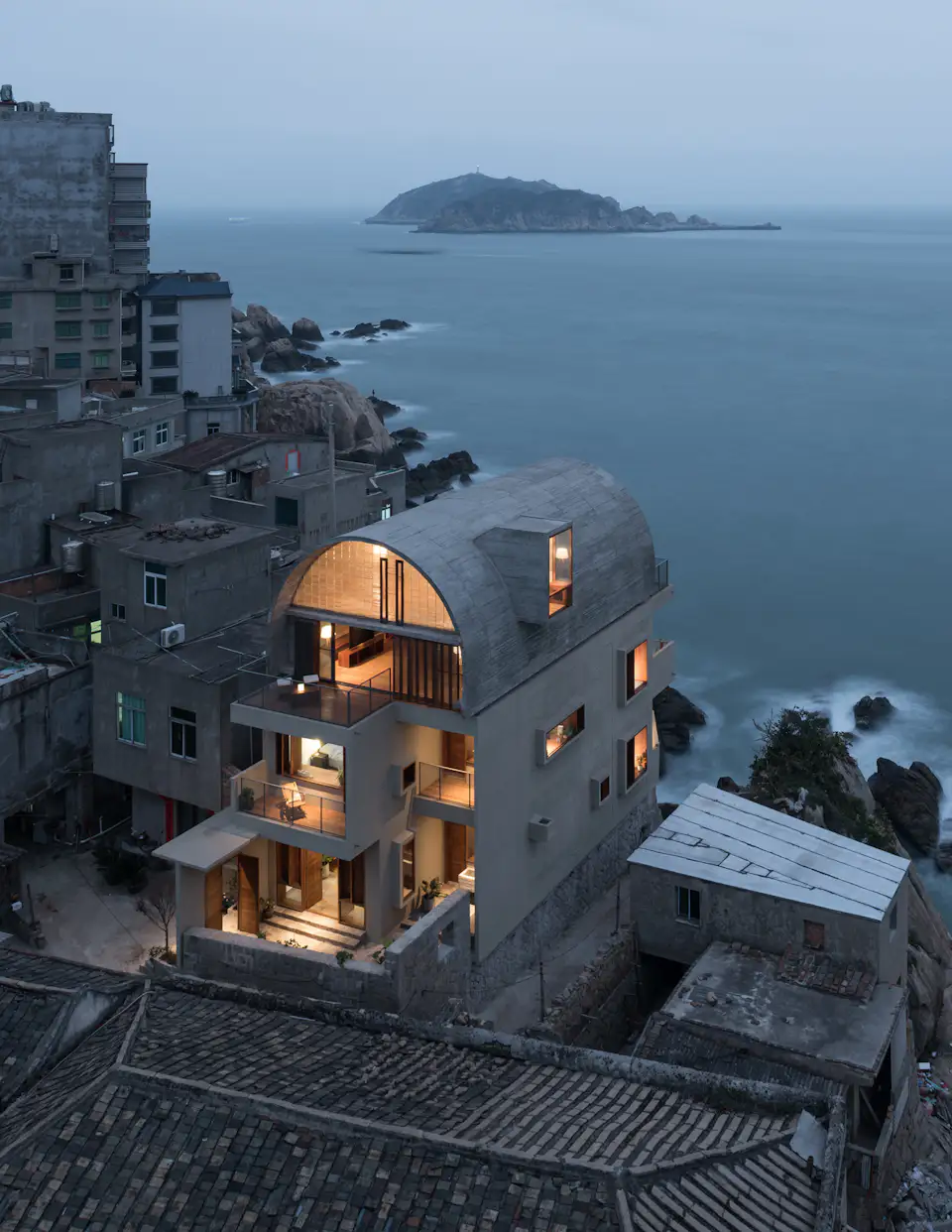 A Vaulted Concrete Addition Protects This Sea Captain's Home - Dwell