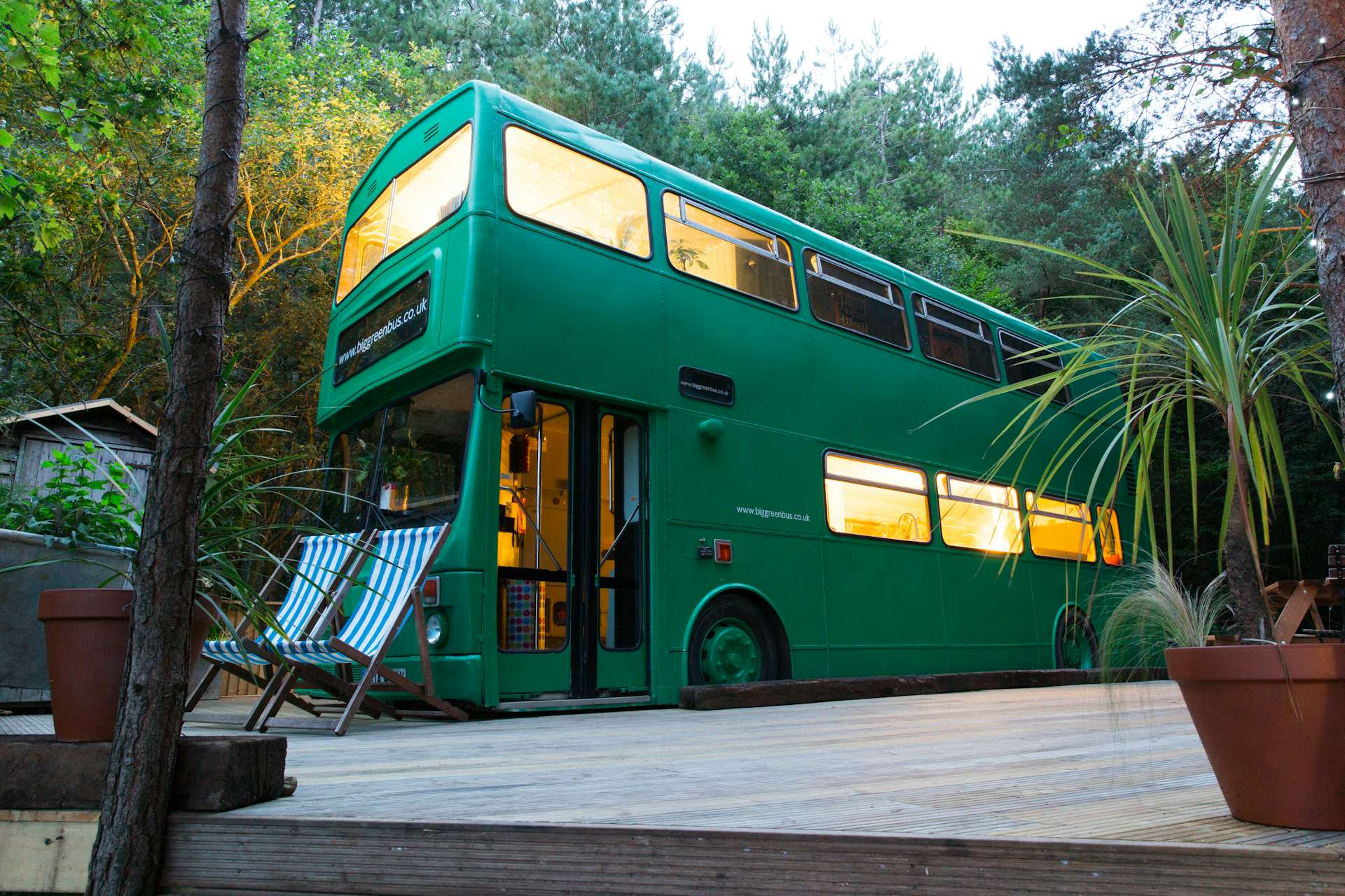 This Double-Decker Bus Offers an Eclectic Glamping Experience - Dwell