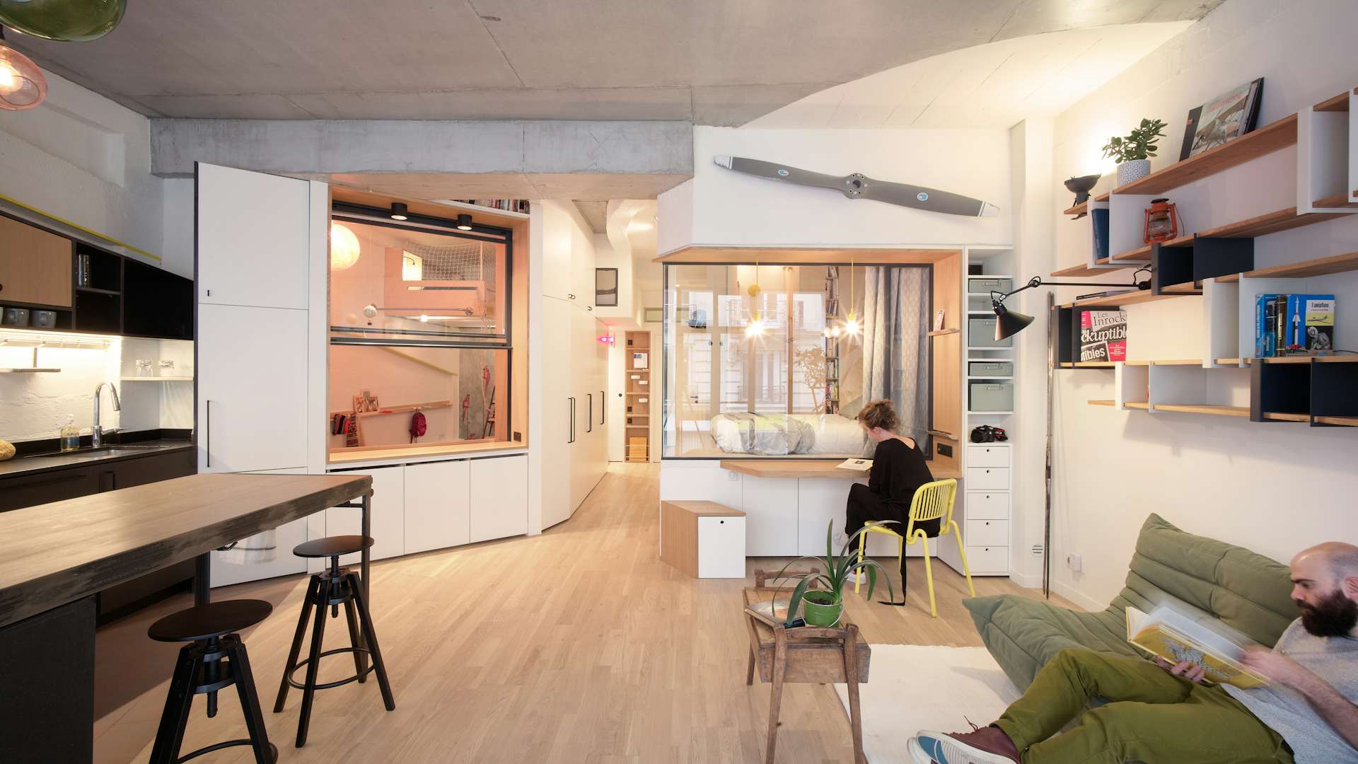 This Compact Home in Paris Has Nearly 70 Concealed Closets - Dwell