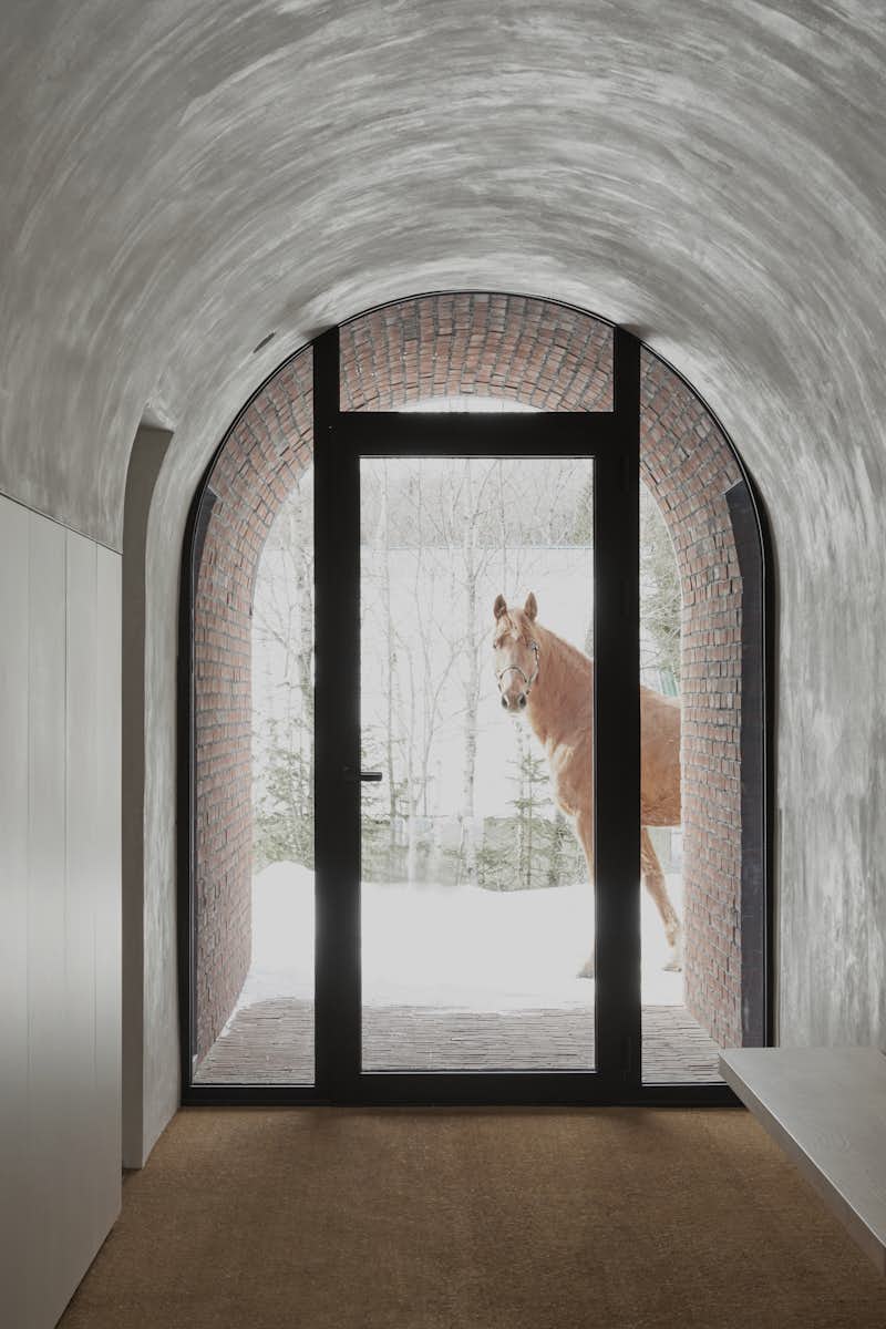 Photo 4 of 13 in Horse Stables and Art Guide the Look of This Modern ...