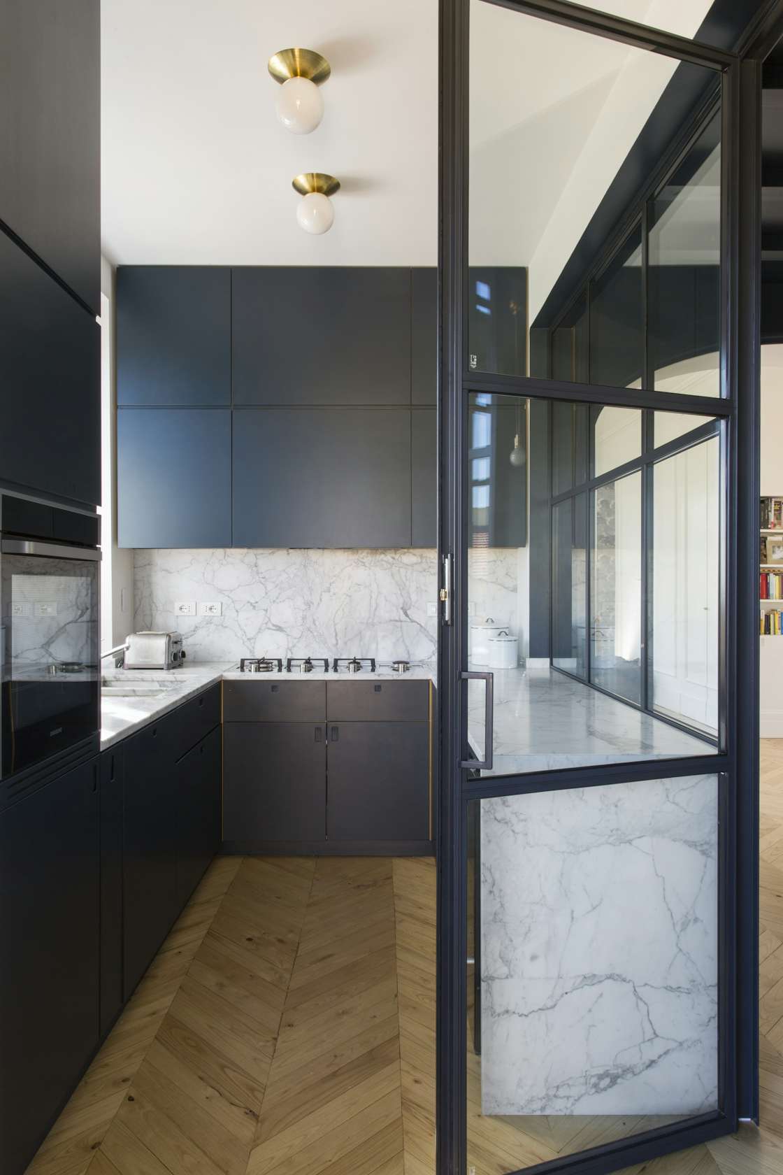 Photo 6 of 12 in A Historic Apartment in Rome Is Treated to a Dramatic ...