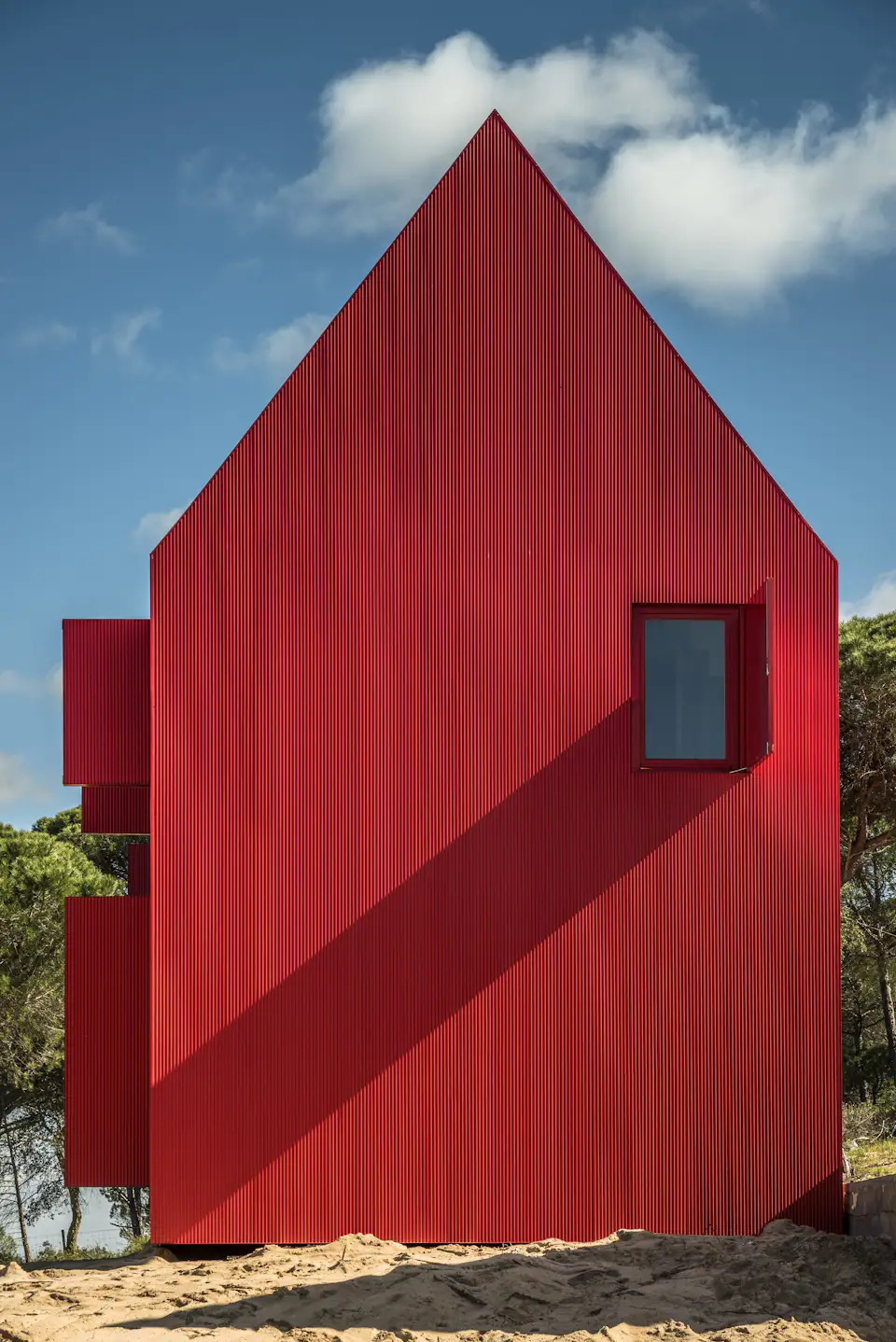 Photo 5 of 15 in A Fiery-Red Home Sizzles With Simplistic, Modern ...