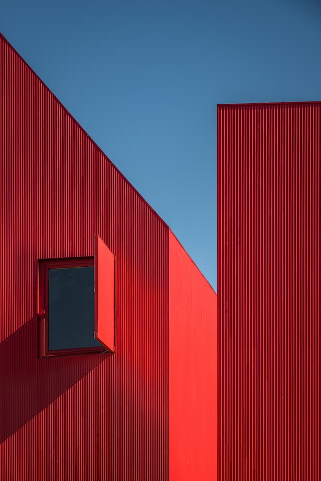 Photo 6 of 15 in A Fiery-Red Home Sizzles With Simplistic, Modern ...