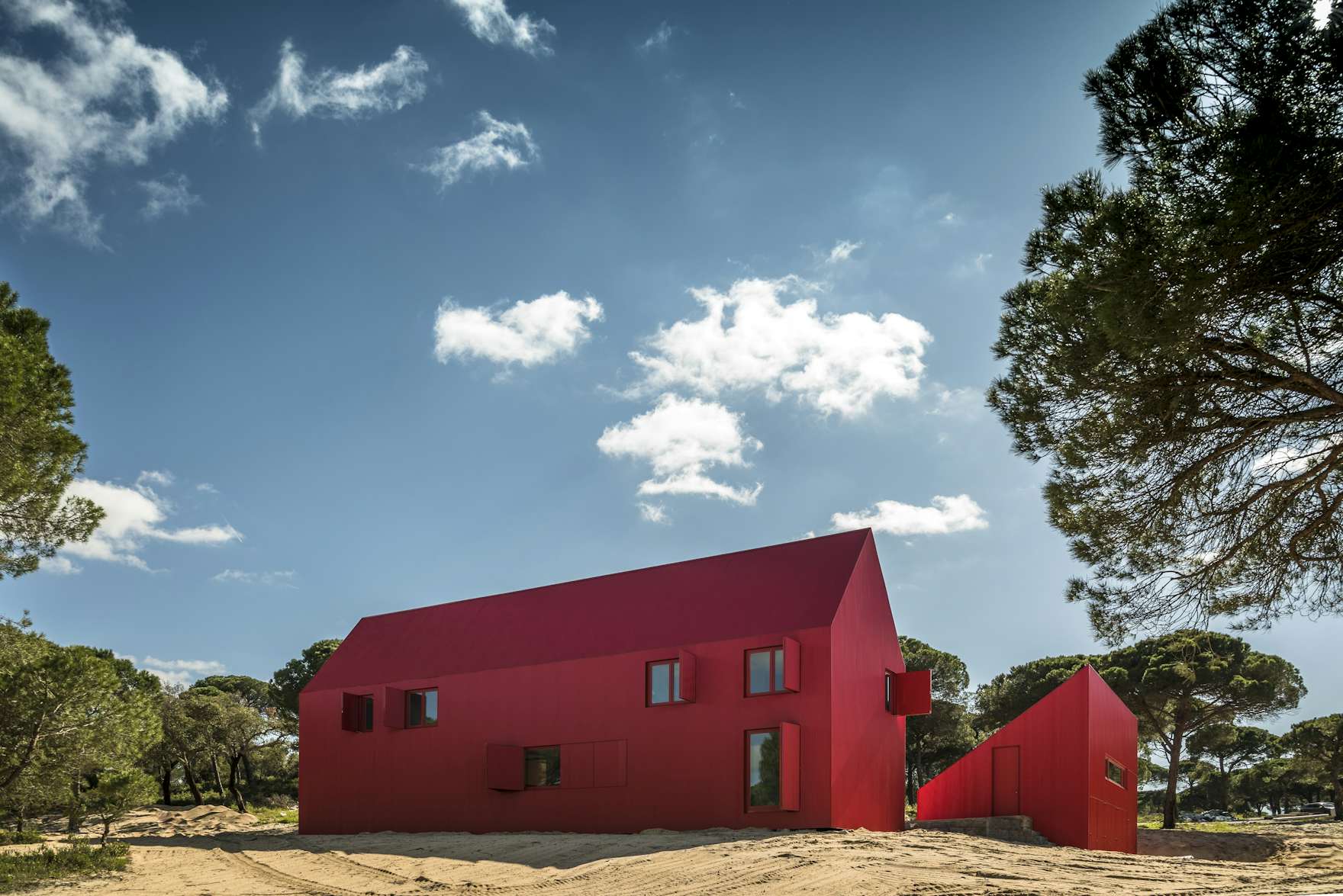 Photo 4 of 15 in A Fiery-Red Home Sizzles With Simplistic, Modern ...
