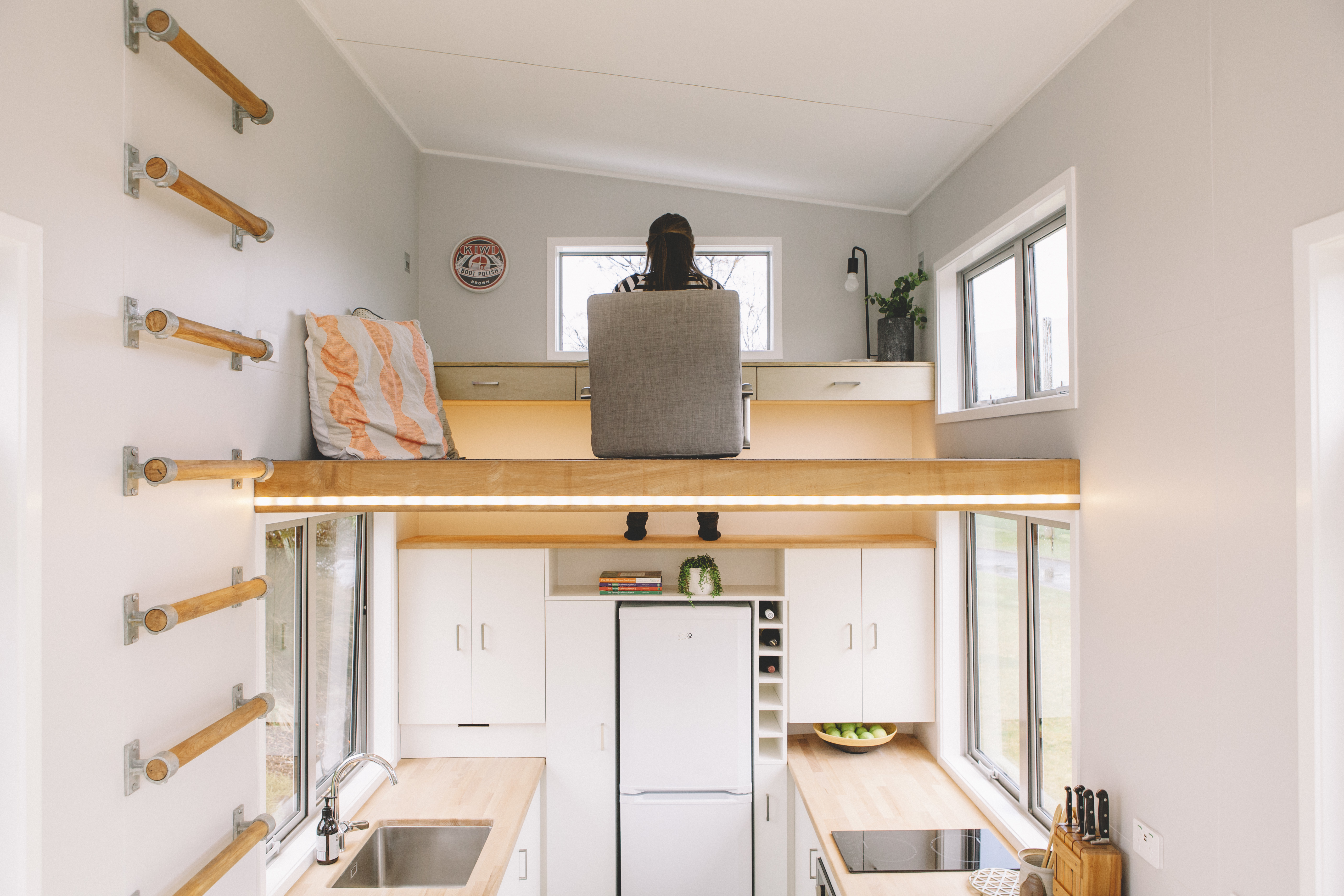 This Ingenious Tiny House Saves Space With a Lofted Office and Underfloor Storage Dwell