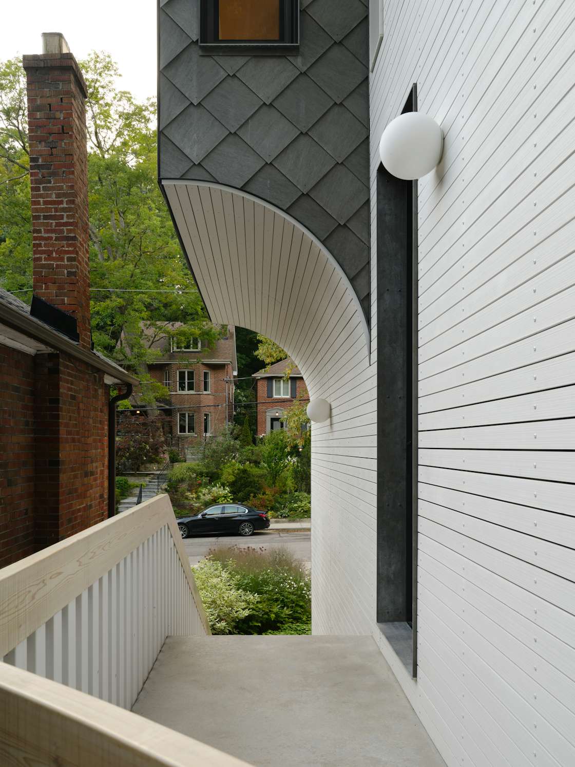 Photo 6 of 10 in How They Pulled It Off: An Asymmetrical Facade Clad in ...