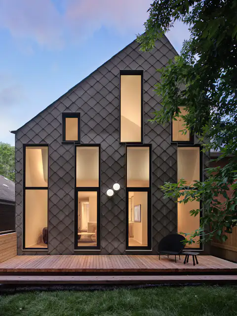 Photo 8 of 10 in How They Pulled It Off: An Asymmetrical Facade Clad in ...