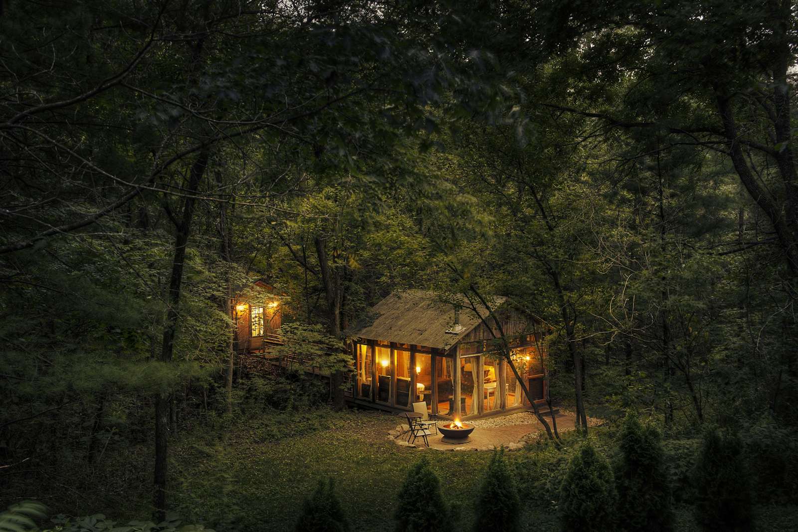 Photo 2 of 12 in 12 Stunning Glass Cabins You Can Rent Right Now for a ...