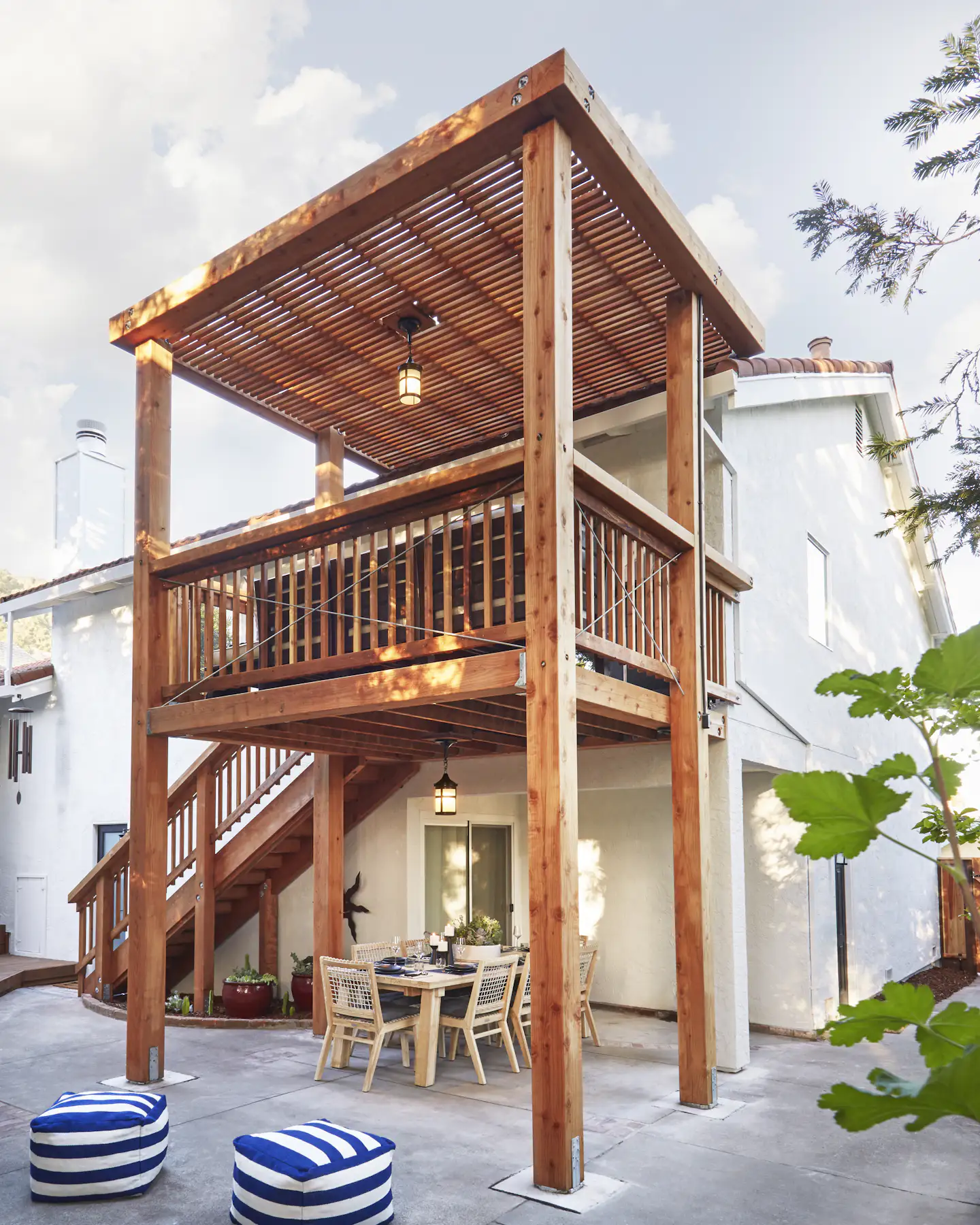 An Elegant Redwood Deck Transforms the Exterior of a ‘70s Home - Dwell