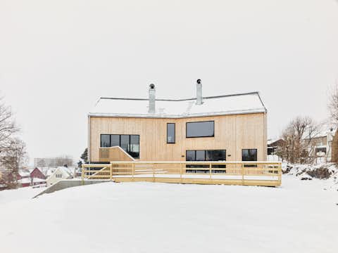 Photo 1 of 8 in A Split-Level Cabin in Norway Is a Cozy Family Hub from ...