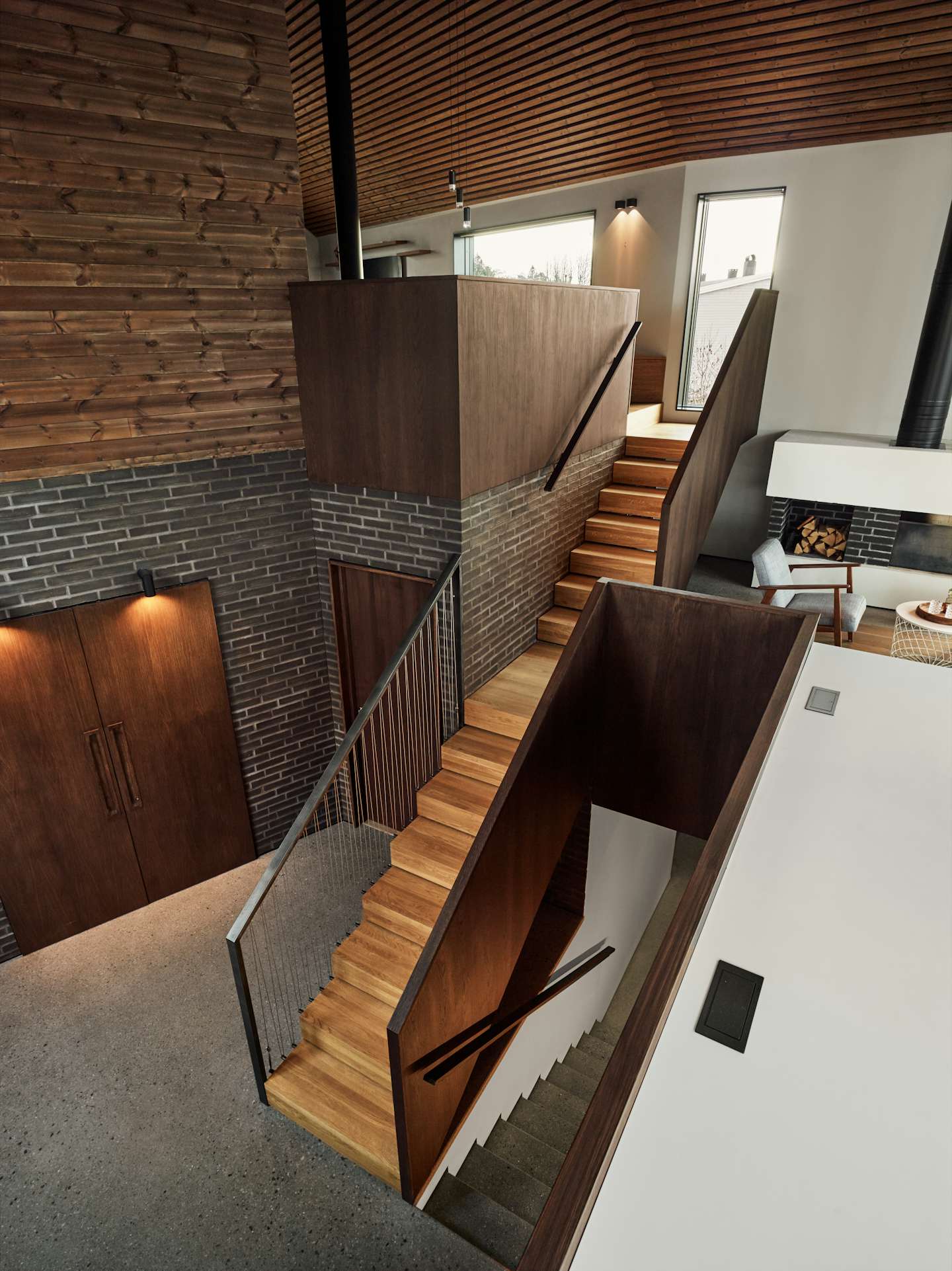 Photo 3 of 8 in A Split-Level Cabin in Norway Is a Cozy Family Hub - Dwell