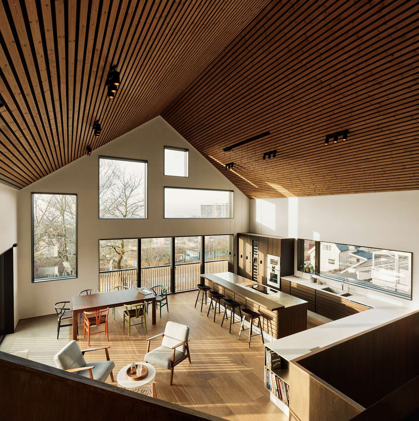 Photo 7 of 8 in A Split-Level Cabin in Norway Is a Cozy Family Hub - Dwell