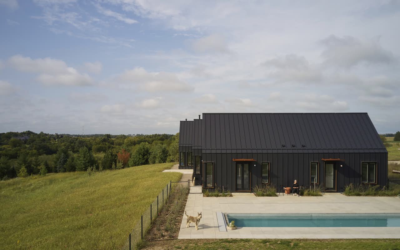 Photo 3 of 11 in A Minimalist, Scandinavian-Style Home Rises on a ...