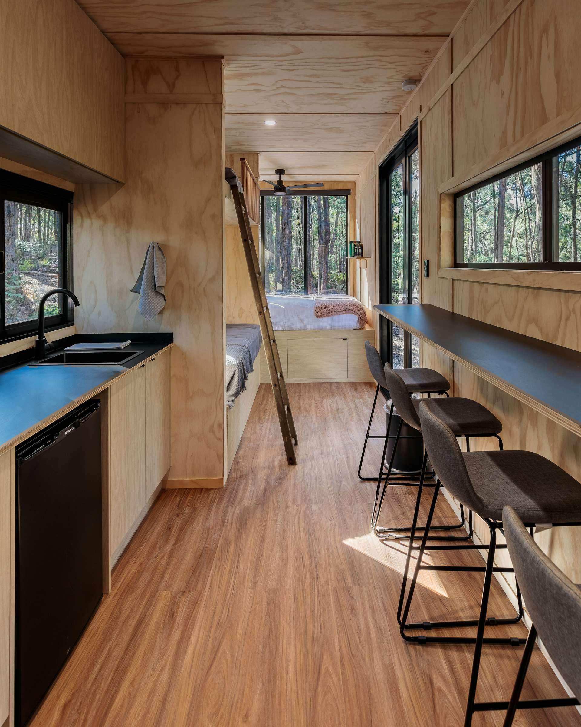 Photo 5 of 10 in Go Off-Grid in This Tiny Australian Cabin Made for ...