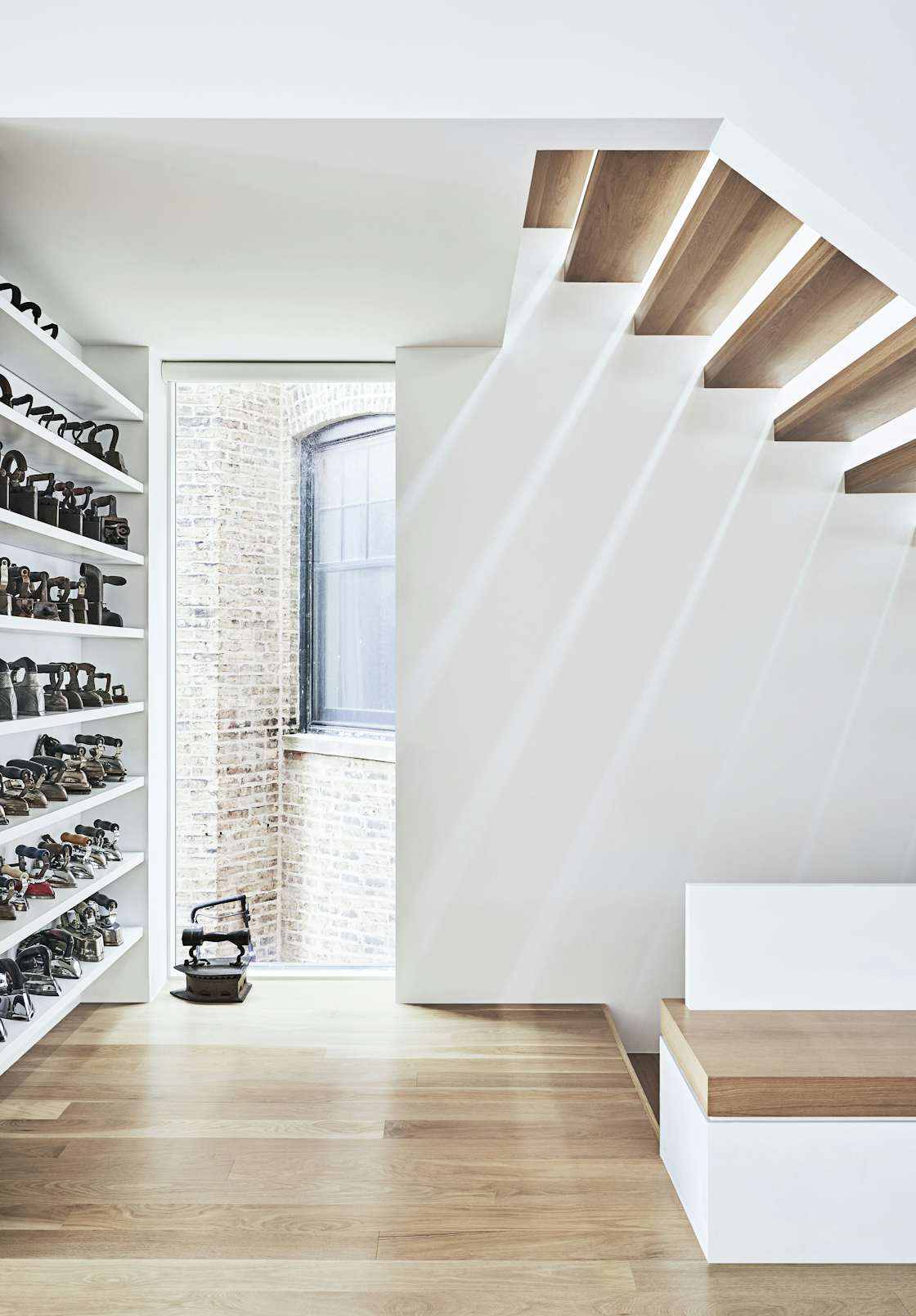 Photo 5 of 20 in Before & After: An Atrium-Like Staircase Fills This ...