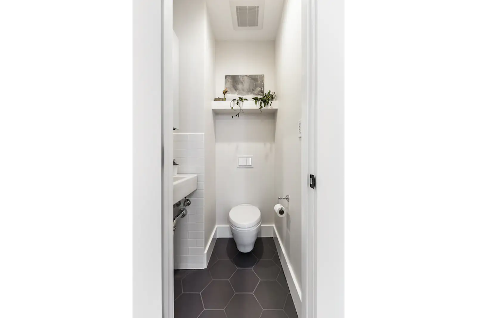 Photo 3 of 15 in What's the Best Way to Save Space in a Small Bathroom ...