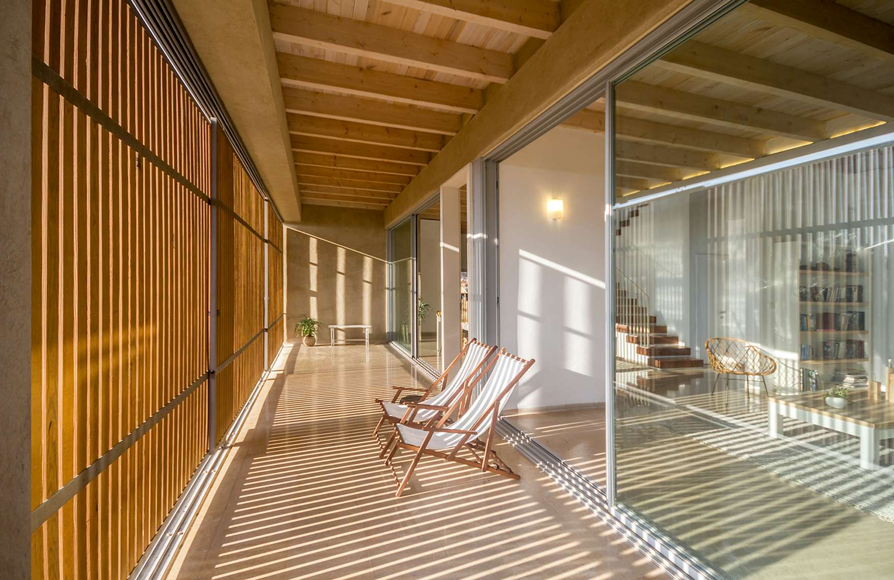 Photo 10 of 14 in Moveable Wooden Screens Add a Playful Touch to This ...