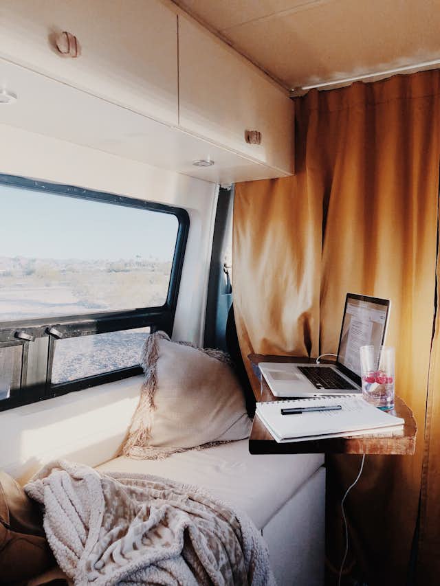 Photo 9 of 11 in A Creative Duo Turns a Sprinter Van Into a Dream Home ...